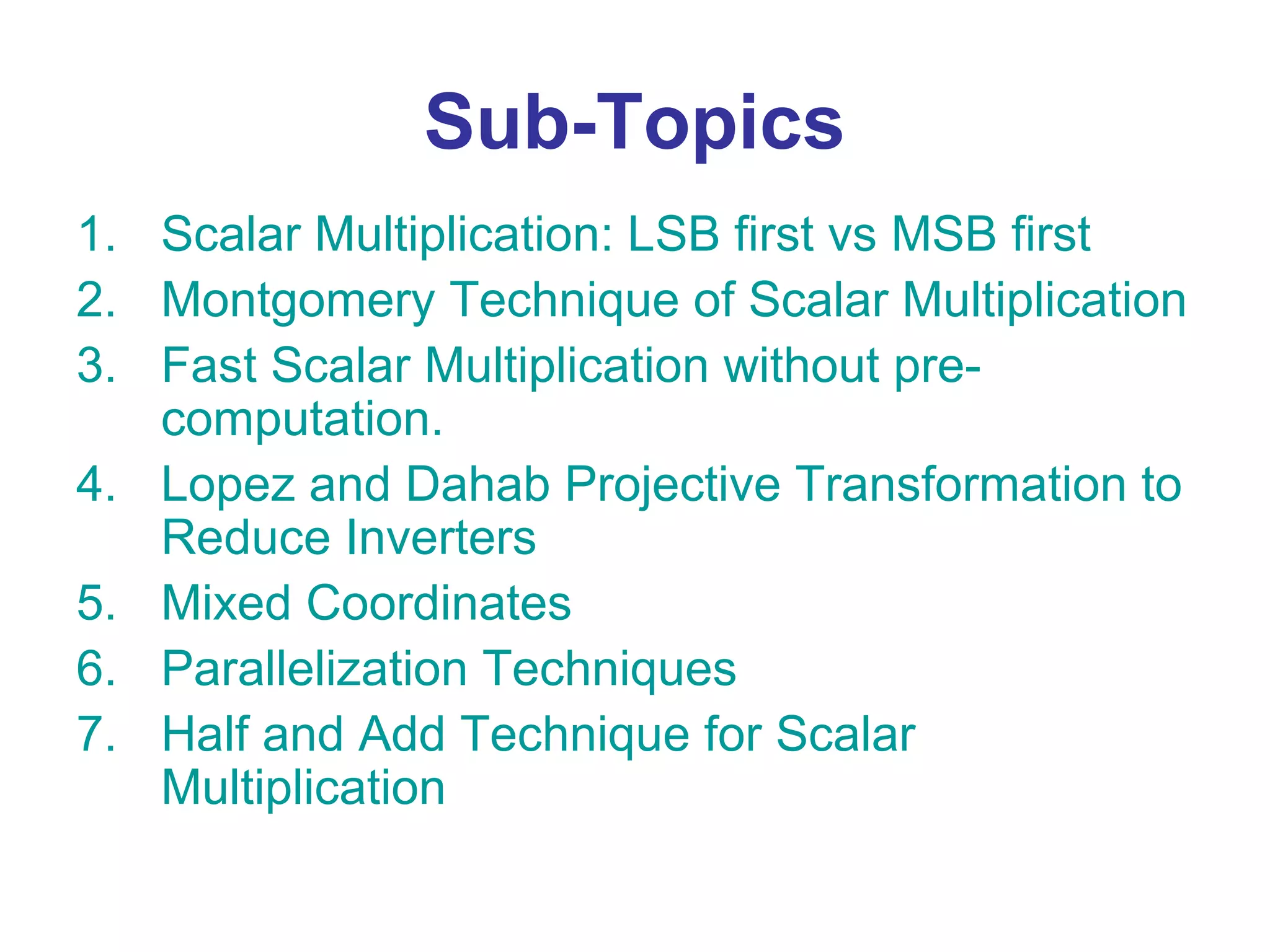 Elliptical curve cryptography | PPT