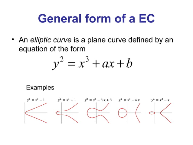 Elliptical curve cryptography | PPT