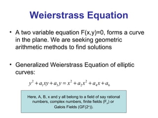 Elliptical curve cryptography | PPT