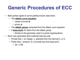Elliptical curve cryptography | PPT