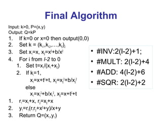 Elliptical curve cryptography | PPT