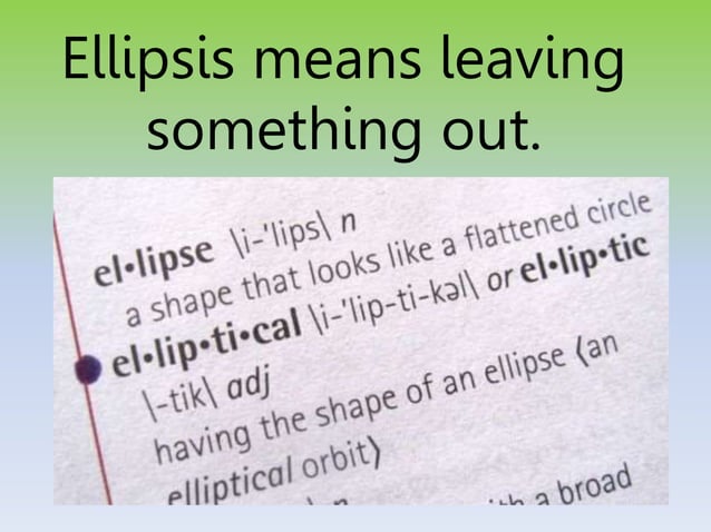 PPT ELLIPTICAL SENTENCE | PPTX