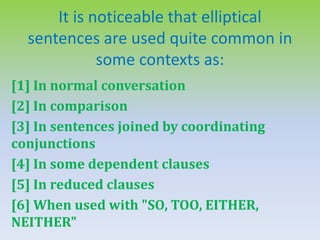 PPT ELLIPTICAL SENTENCE | PPT