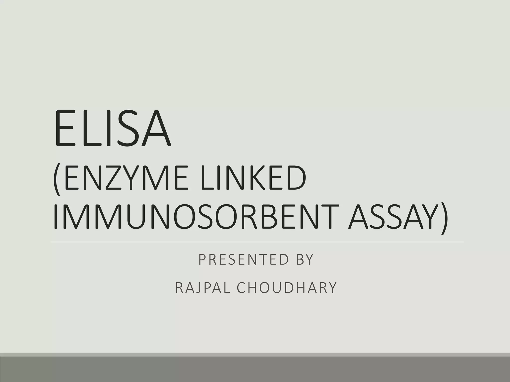Elisa AND ITS APPLICATION | PPTX