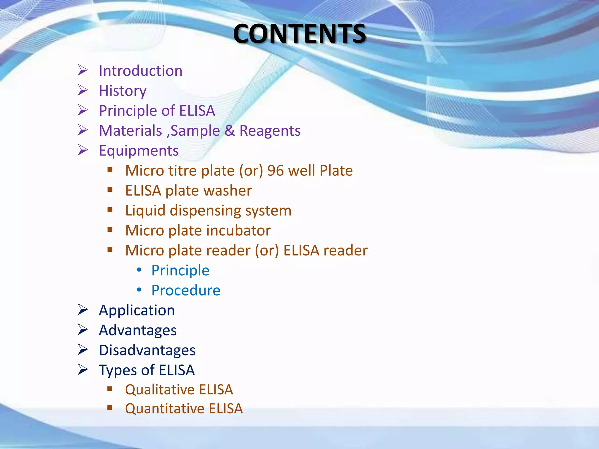 Elisa (Enzyme Linked Immuno Sorbent Assay) | PPTX