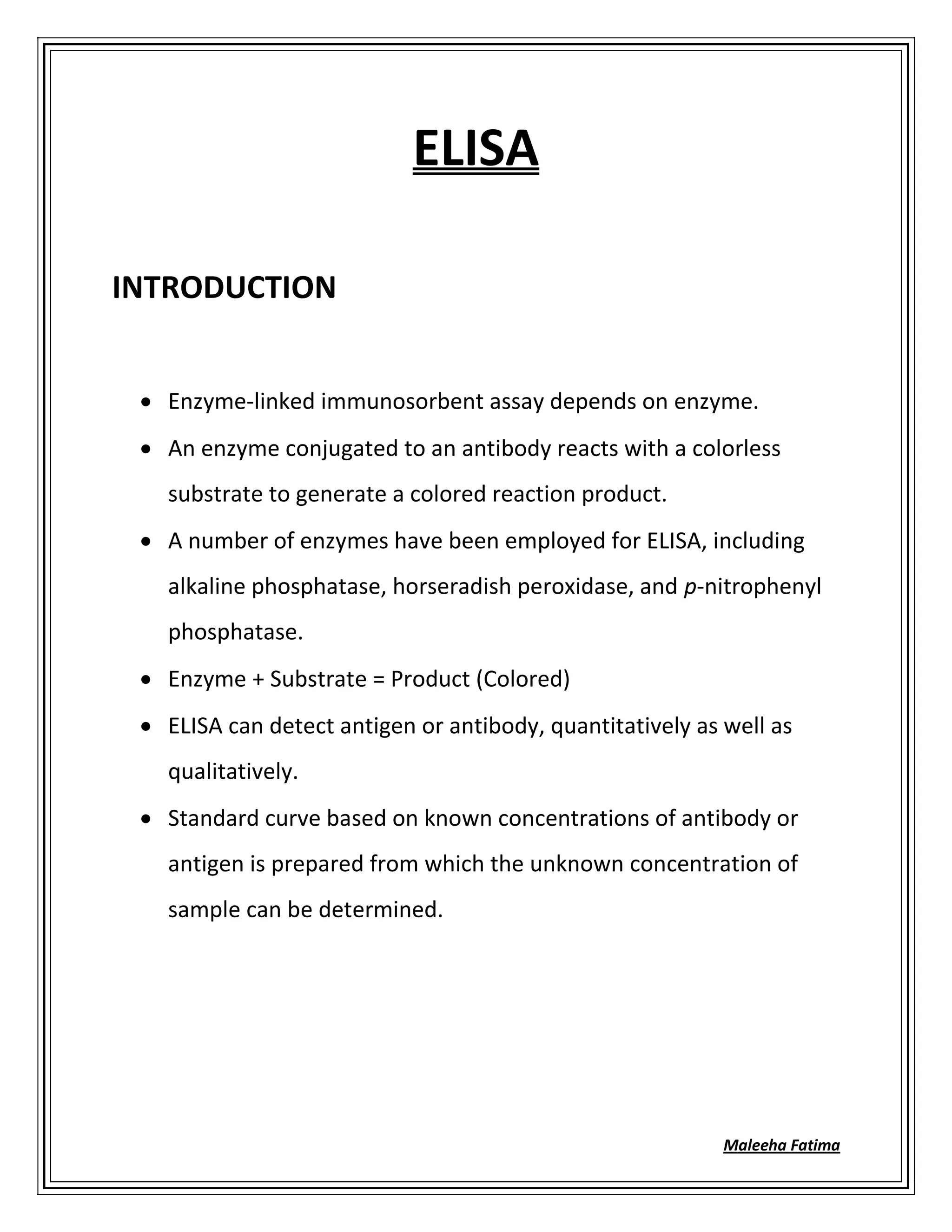 ELISA | PDF