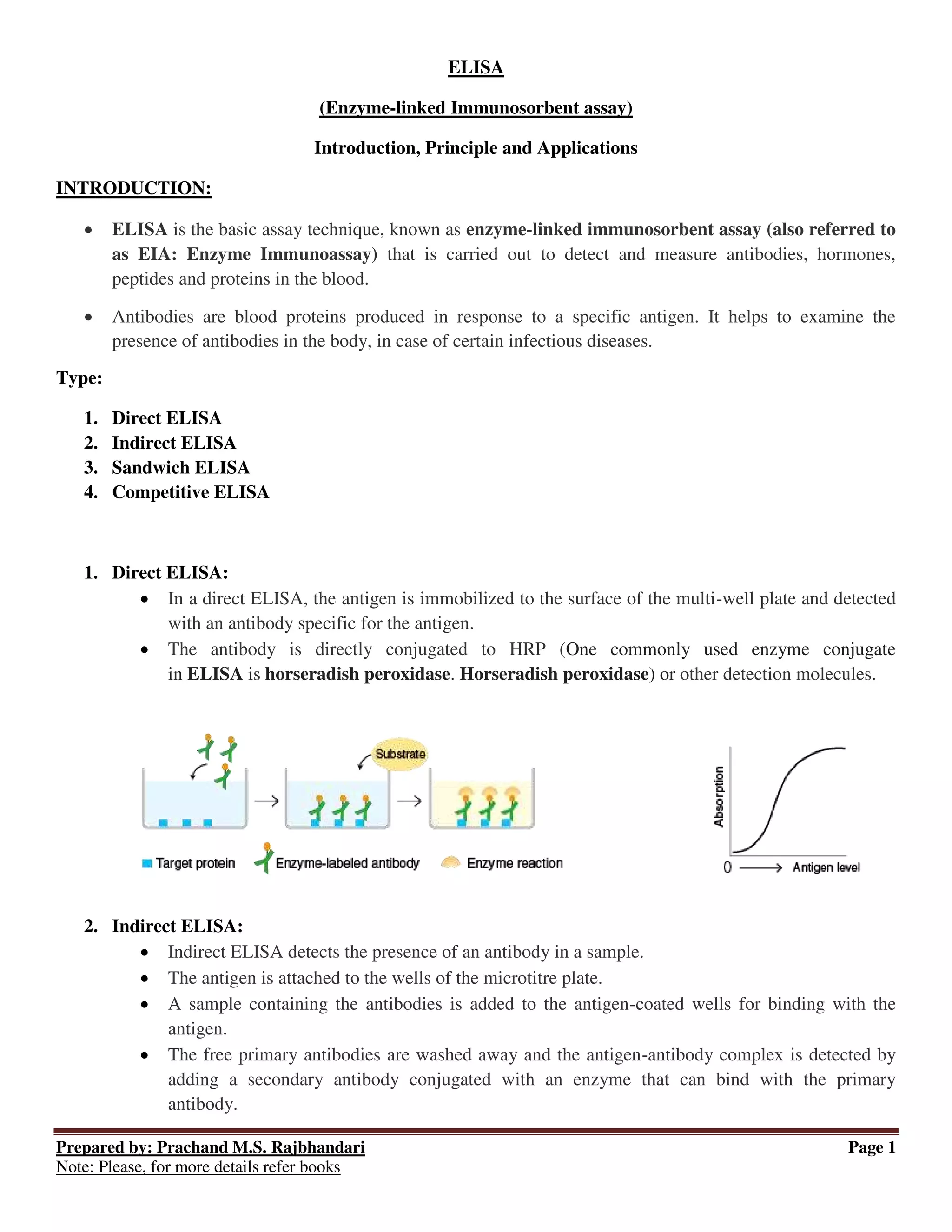 Elisa Enzyme Linked Immunosorbent Assay Pdf Infectious Diseases Diseases And Conditions