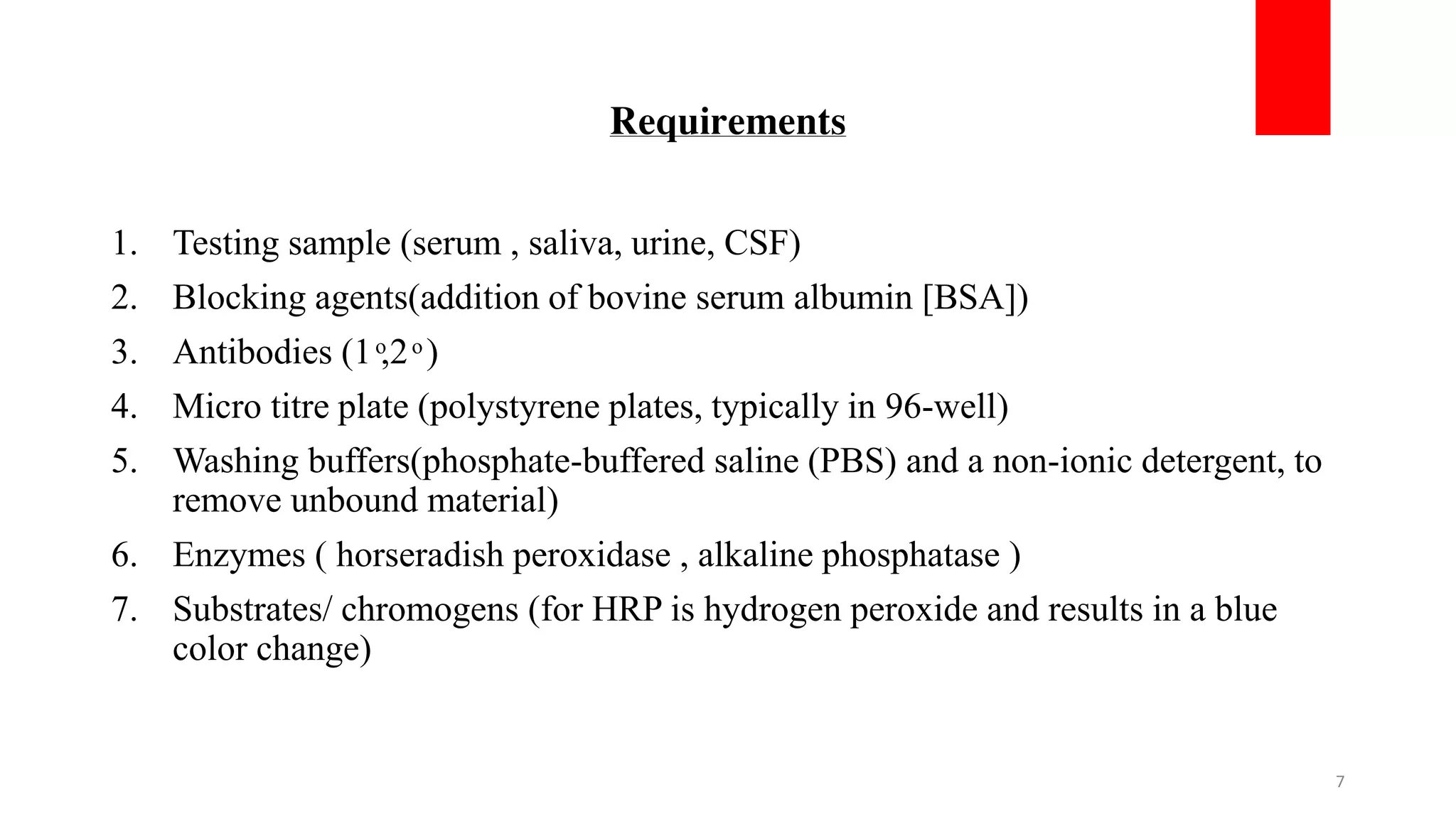 ELISA- Principle, procedure , types and applications | PPTX