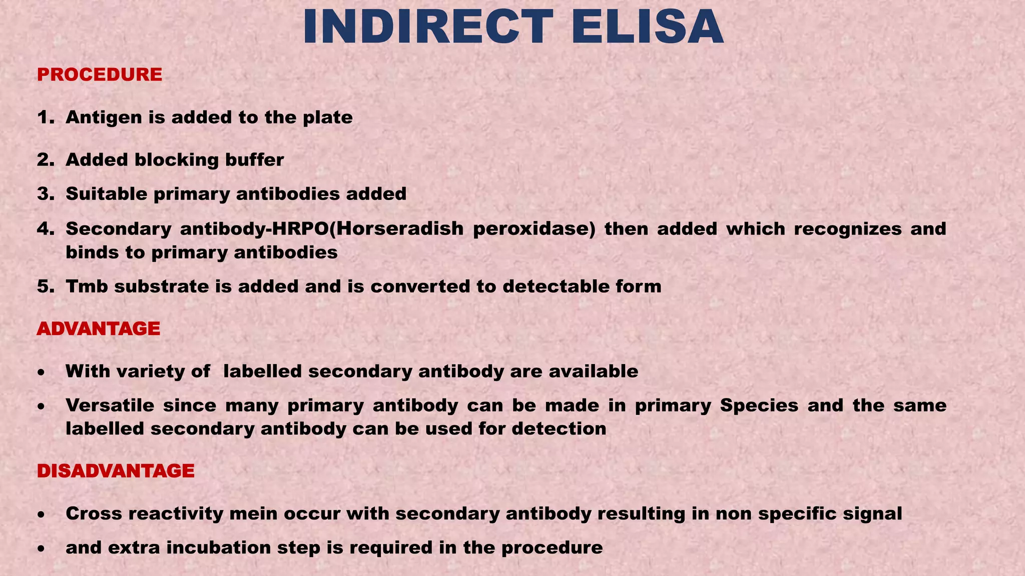 ELISA (enzyme-linked immuno sorbent assay) by Pranzly.ppt