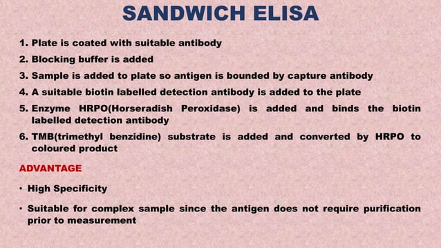 ELISA (enzyme-linked immuno sorbent assay) by Pranzly.ppt