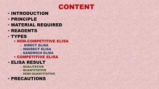 ELISA (enzyme-linked immuno sorbent assay) by Pranzly.ppt