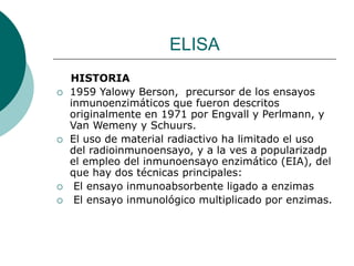 Pruebas inmunologicas enfasis en elisa.ppt