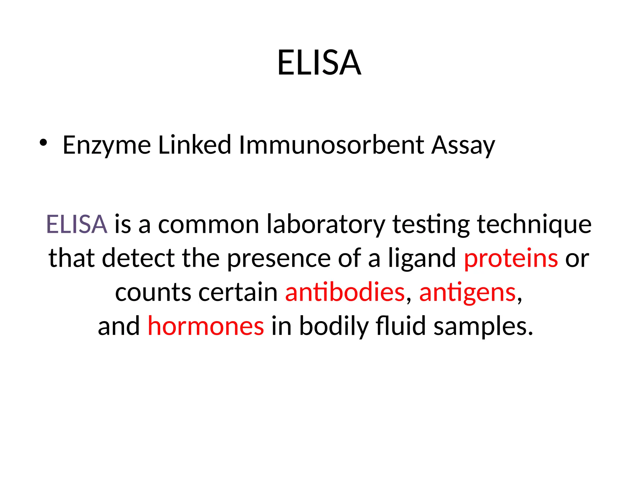 ELISA.pptx molecular diagnostics by taimoor | PPTX