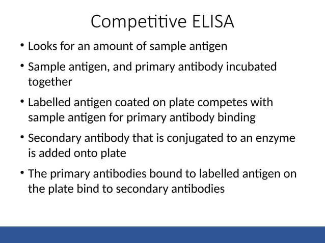 ELISA introduction and types of Elisa along with various method of ...