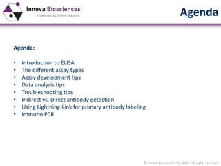 Elisa - an introduction to the basic principles and assay formats ...
