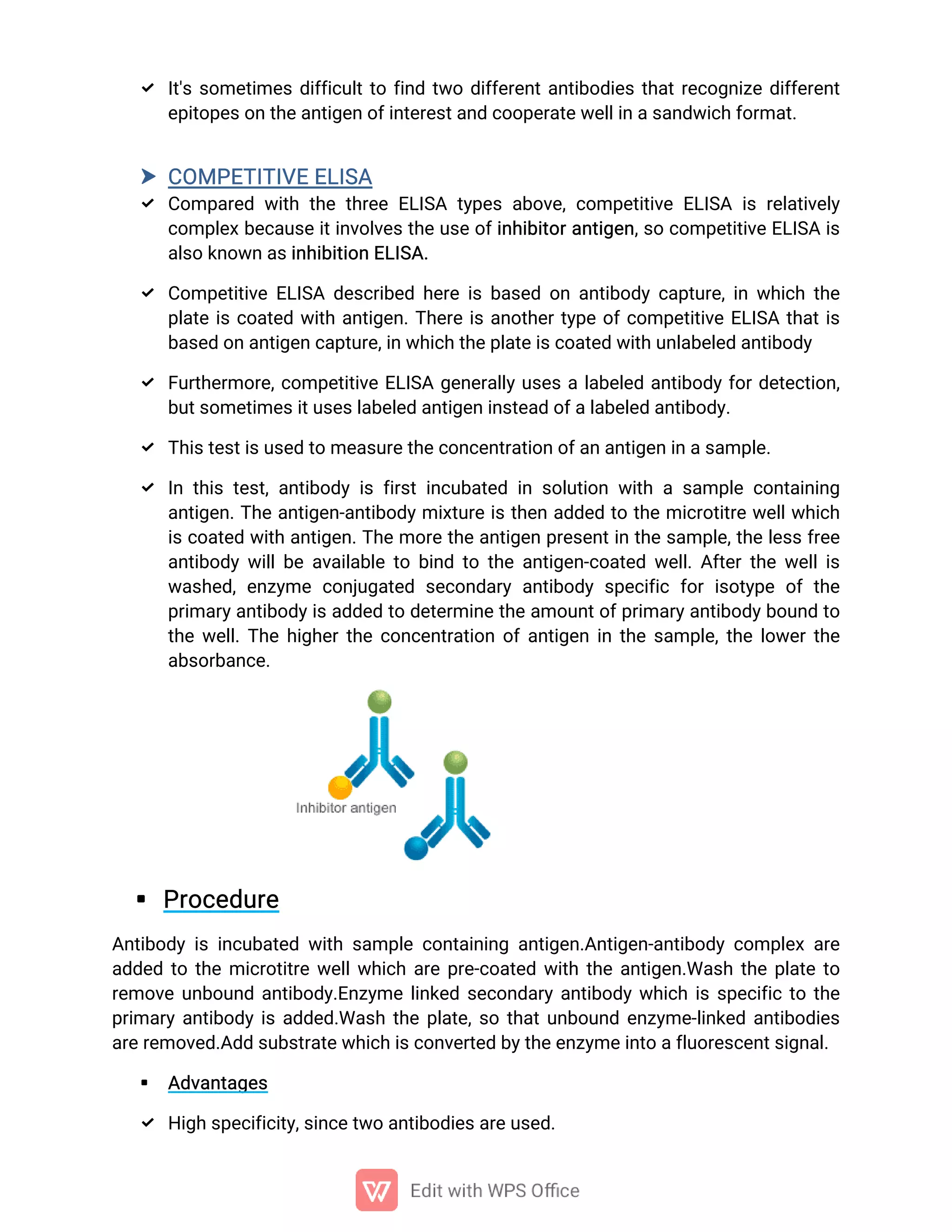 ELISA - PRINCIPLE AND TYPES | PDF
