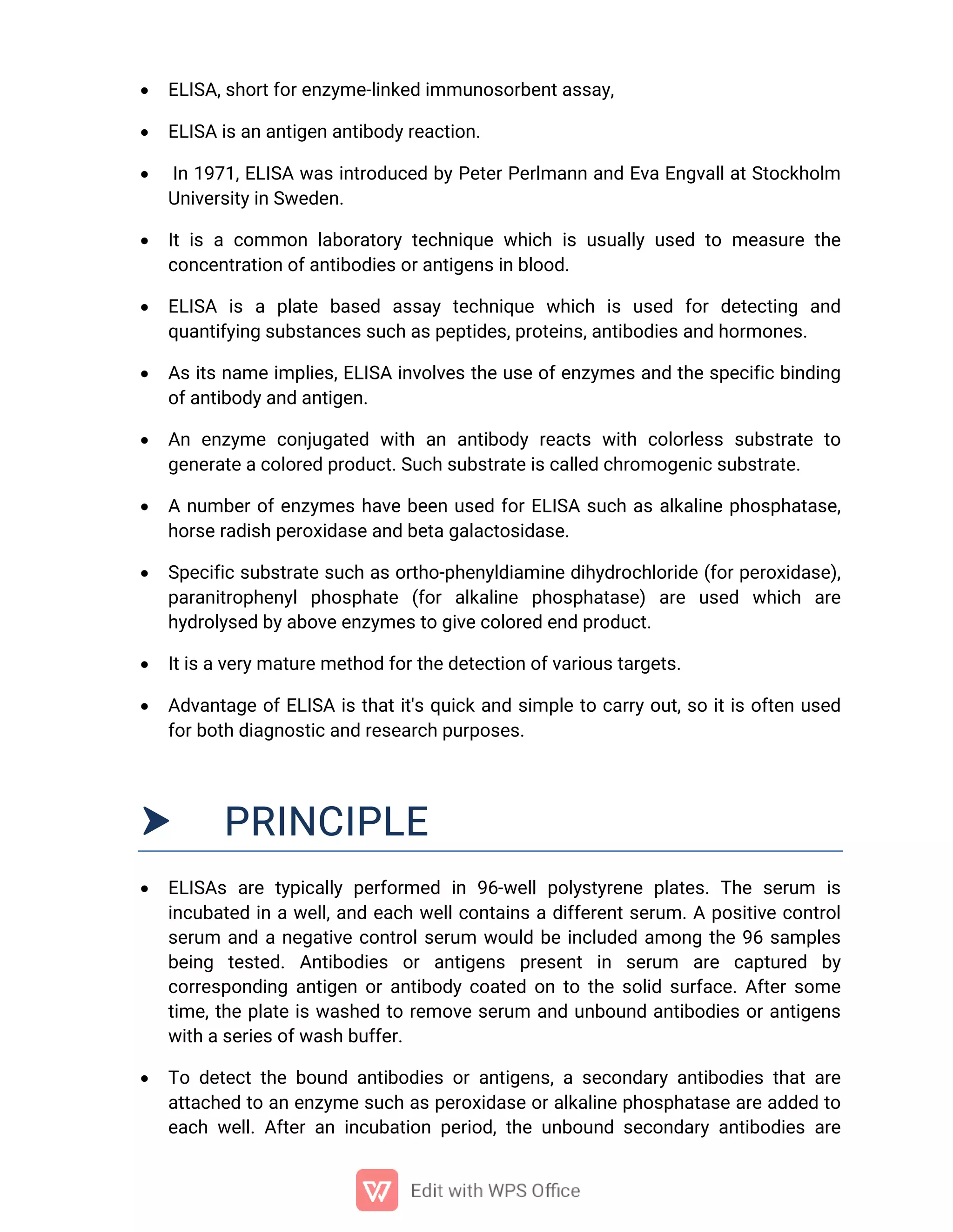 Elisa Enzyme Linked Immunosorbent Assay Pdf