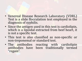 Elisa and VDRL test | PPT