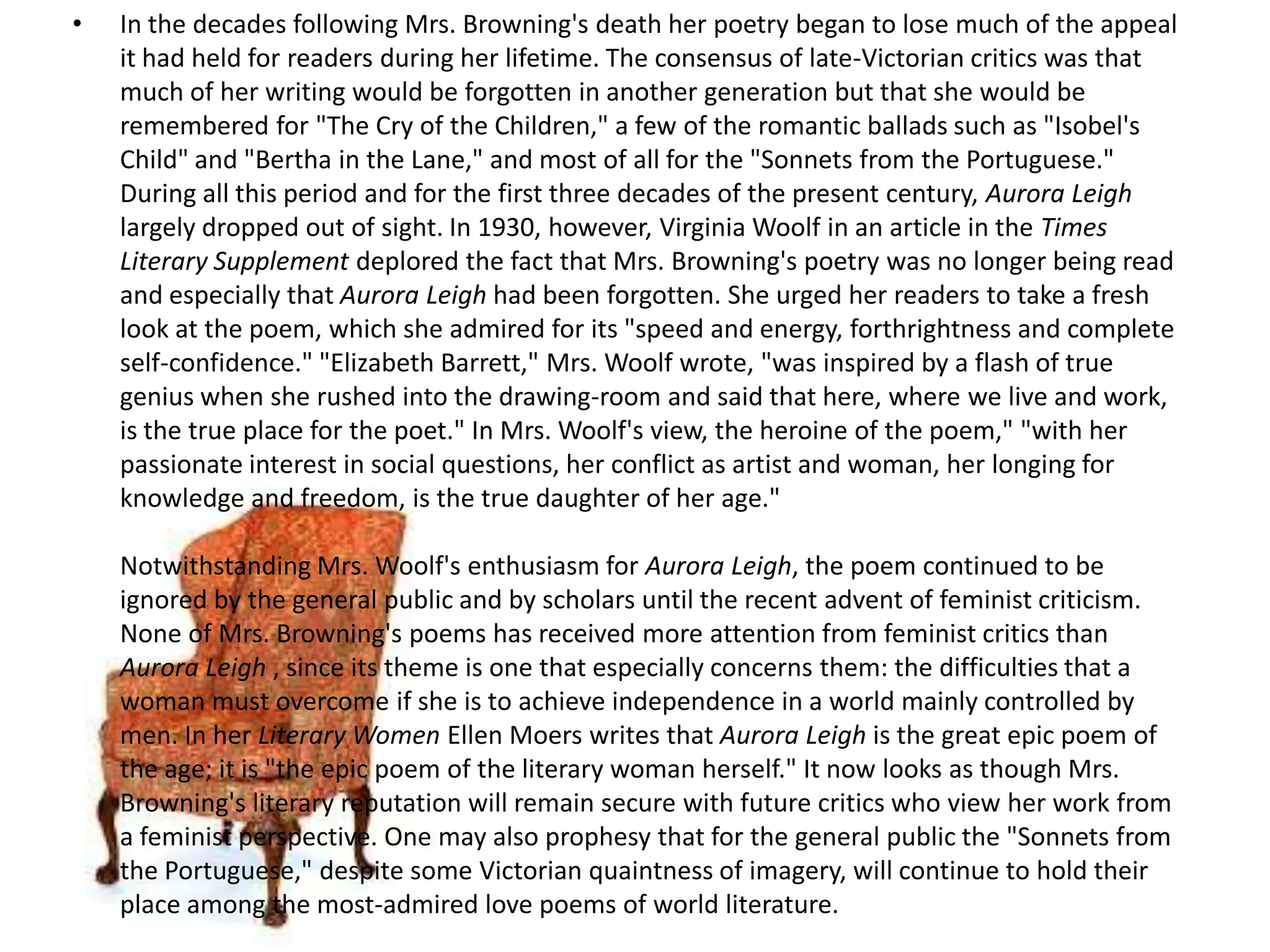 Elisabeth barret browning | PPTX