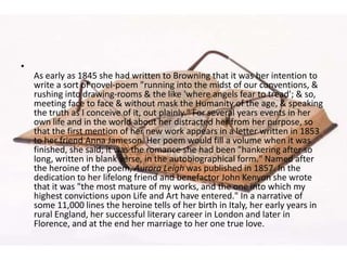 Elisabeth barret browning | PPTX
