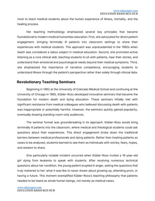 Elisabeth Kübler Ross: The Development of Five Stages of Grief | PDF