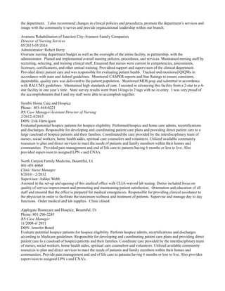 Elisa Garrett Resume | DOC | Healthcare Industry | Industries