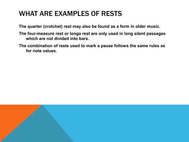 notes and rest | PPT
