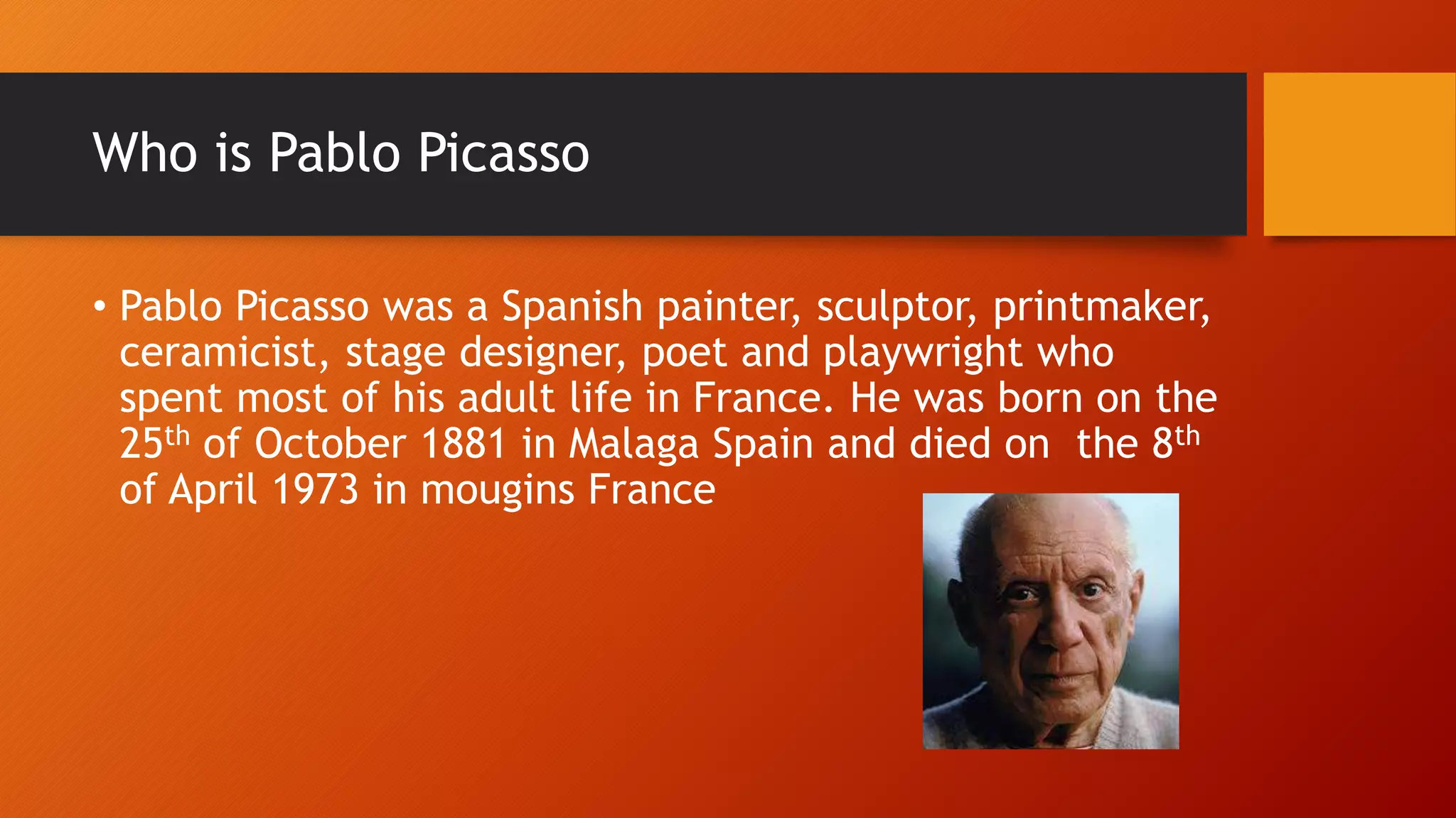 PICASSO ART WORKS | PPTX