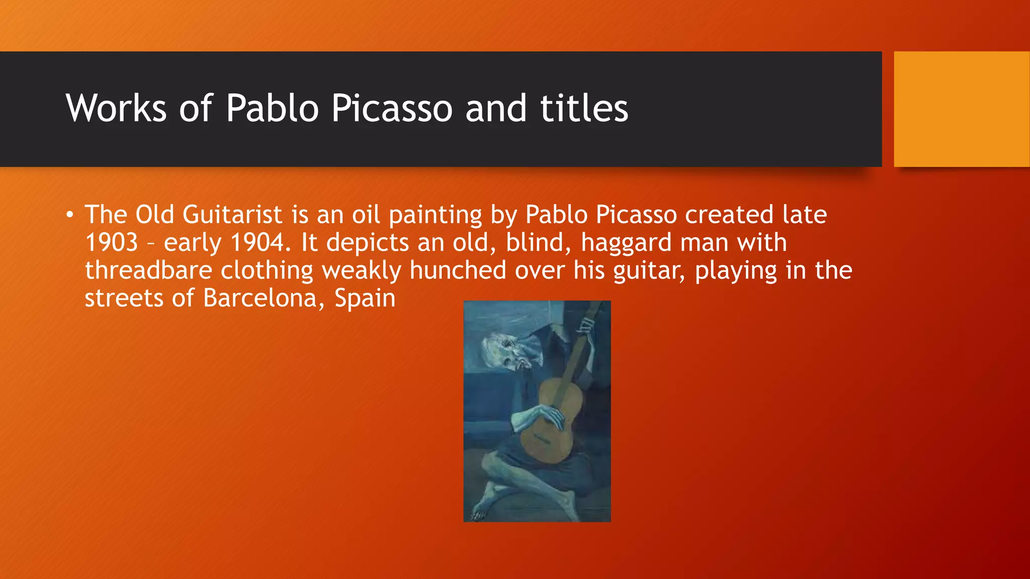 PICASSO ART WORKS | PPTX