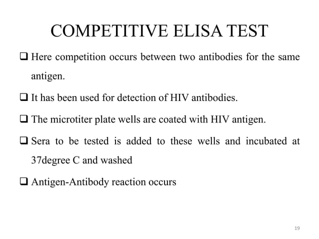 immunological assays - ELISA and RIA | PPTX