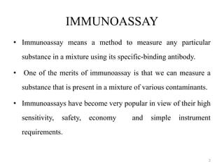 immunological assays - ELISA and RIA | PPTX