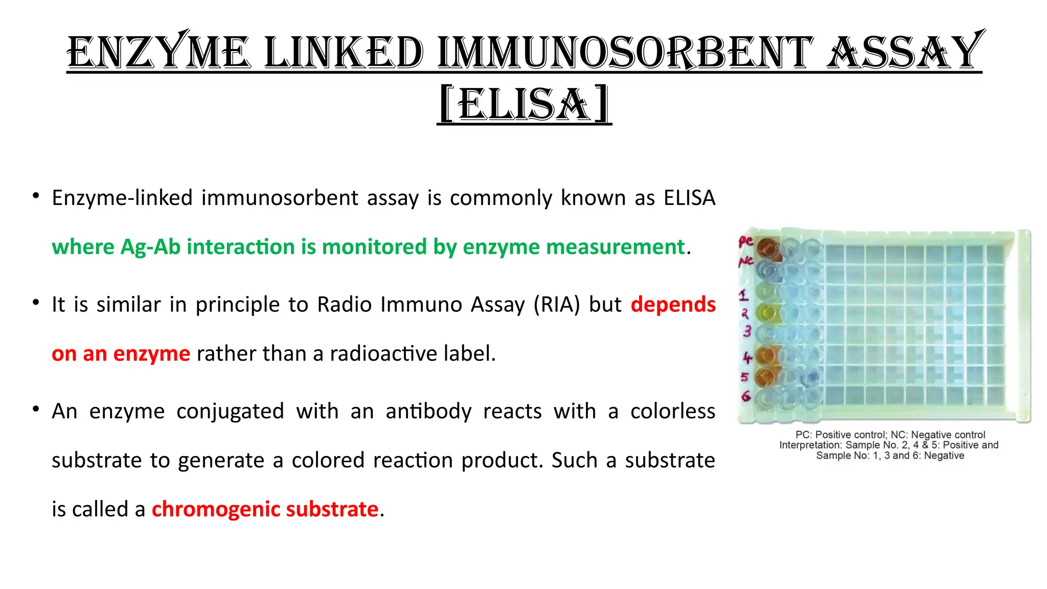 Enzyme linked Immunosorbent Assay (ELISA) & Radio Immunoassay (RIA).pptx