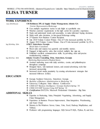 Elisa turner resume 8.30.18
