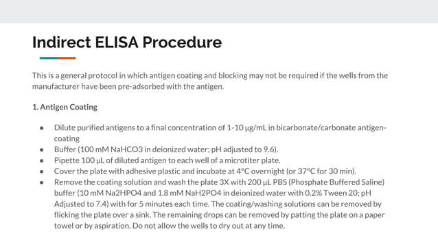 ELISA Types & Procedure | PPT