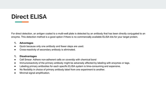 ELISA Types & Procedure | PPT