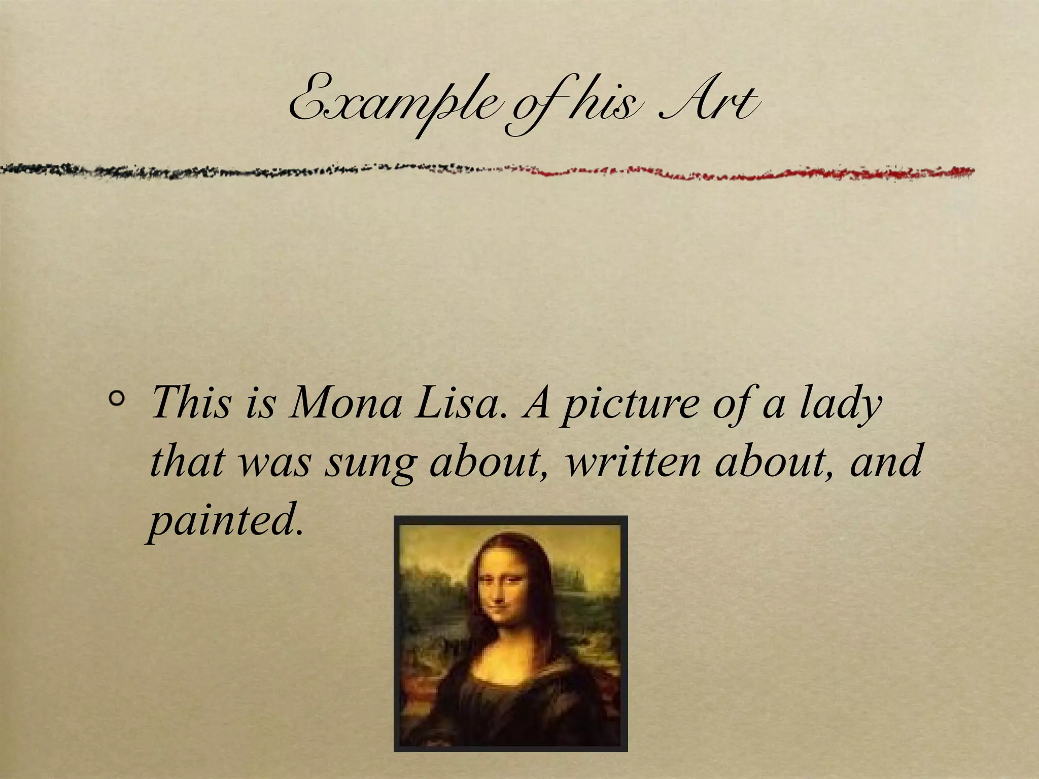 Leonardo da Vinci by Elise P. | PPT
