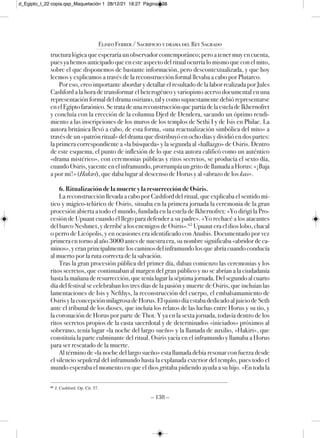 Eliseo Ferrer / Muerte y Resurrección en el antiguo Egipto. En torno al ...