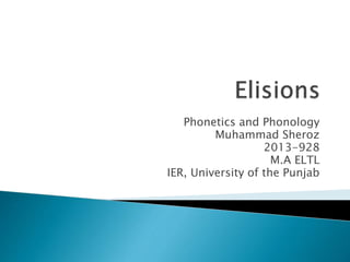Elisions | PPTX