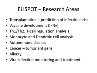 ELISA Vs ELISPOT - Principle, Procedure, Advantages | PPTX