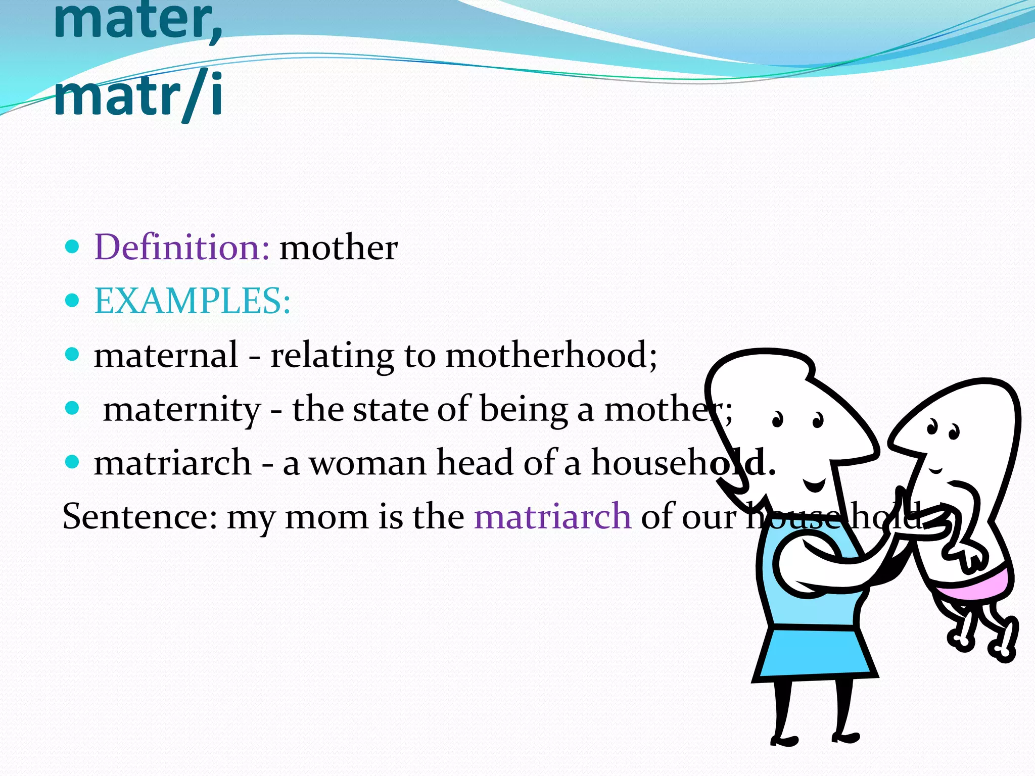 Elisssa lepoire root words | PPTX