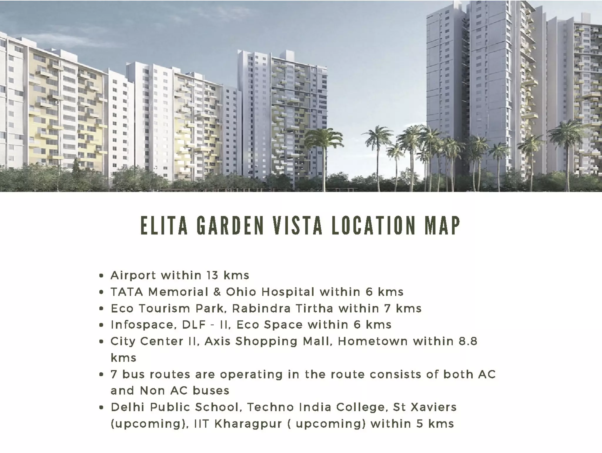 Elita Garden Vista New Town | PDF