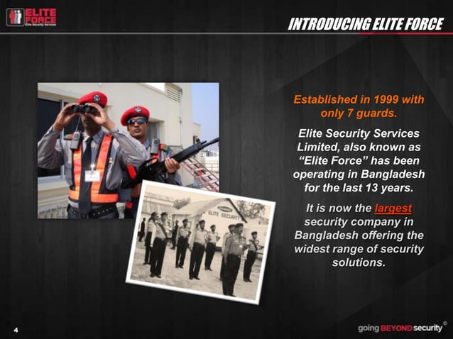 Elite Force Security Service Brief | PPTX