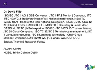 Elite S summer school 2020 - Standardisation training by David Filip | PPTX