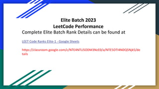 Elite Batch & Hacker Rank Analysis.pptx