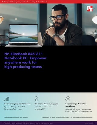 HP EliteBook 845 G11 Notebook PC: Empower anywhere work for high ...