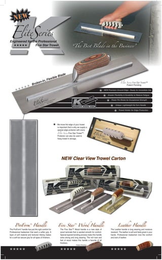 Elite Series Five Star Trowel | PDF