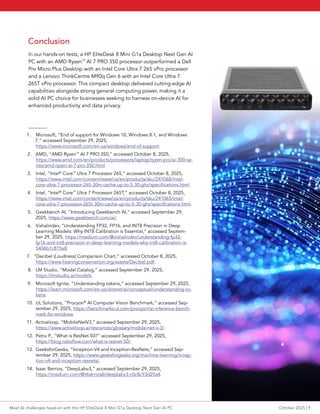 Meet AI challenges head‑on with the HP EliteDesk 8 Mini G1a Desktop ...