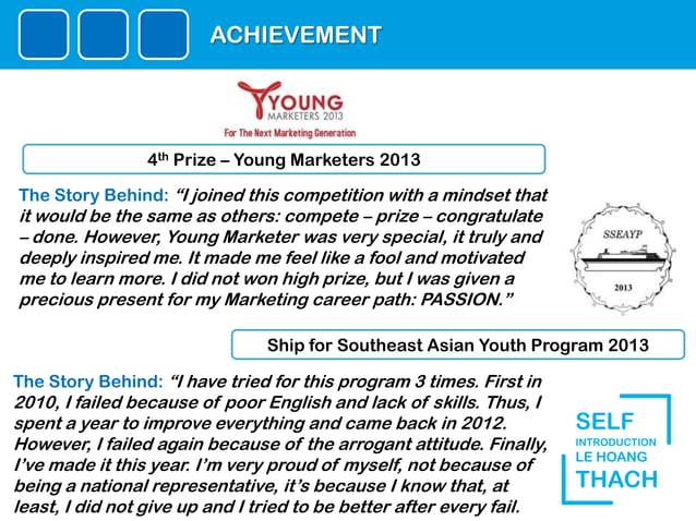 Elite Development Program_Self-Introduction_LeHoangThach | PPTX