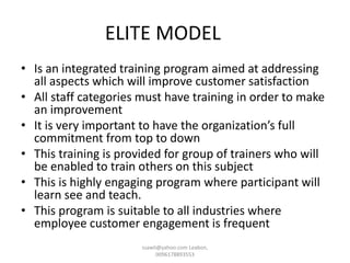 ELITE DIAMOND CUSTOMER SERVICE | PPTX