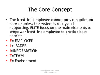 ELITE DIAMOND CUSTOMER SERVICE | PPTX